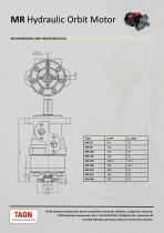 MR Hydraulic Orbit Motor - Taon Hydraulik Komponenter ApS - PDF ...