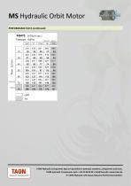 MS Hydraulic Orbit Motor - Taon Hydraulik Komponenter ApS - PDF ...