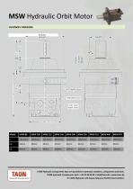 MSW Hydraulic Orbit Motor - Taon Hydraulik Komponenter ApS - PDF Catalogs | Technical ...