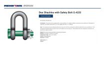 D lifting shackle - G-4153 - Mennens - with safety bolt and nut / wear ...