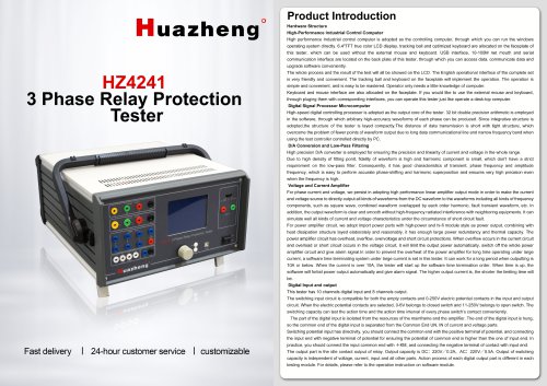 Huazheng HZJB-1200 6 Phase Relay Protection Tester Advanced Protection ...
