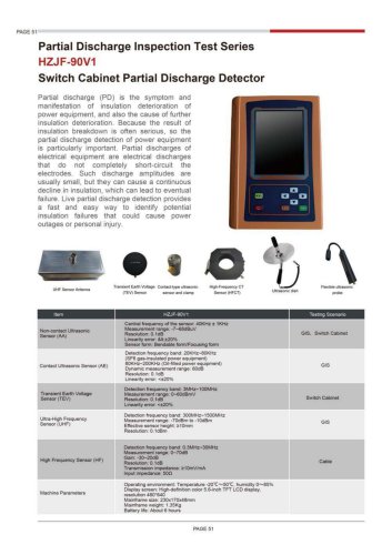 HZJF-9102 HZJF-9104 Partial Discharge Detector - Huazheng Electric - PDF Catalogs | Technical ...