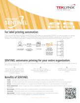 Management software - SENTINEL - TEKLYNX - design / configuration / server