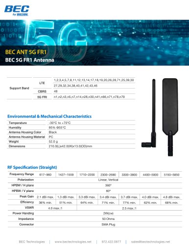 All BEC Technologies catalogs and technical brochures
