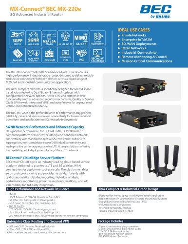 All BEC Technologies catalogs and technical brochures