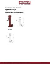 Rack jack - DG706/8 - Simol Spa - mechanical / 2.5 ton