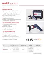 WARP portable - Data sheet - iNOEX GmbH - PDF Catalogs | Technical Documentation | Brochure