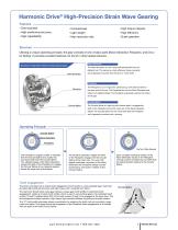Harmonic Drive LLC - Harmonic Drive LLC - PDF Catalogs | Technical Documentation | Brochure