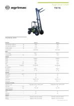 Diesel forklift truck - TW16 - Agrimac - ride-on / industrial / 4-wheel