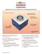 Mars™ - Soiling Sensor - Atonometrics - PDF Catalogs | Technical Documentation | Brochure