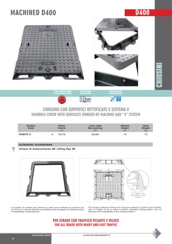 All Fonderie Belli SPA catalogs and technical brochures