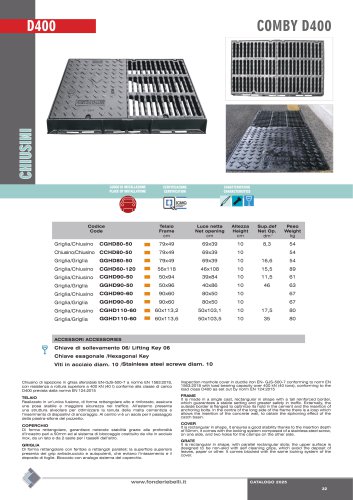 CHB CLASS B125 series - Fonderie Belli SPA - PDF Catalogs | Technical ...