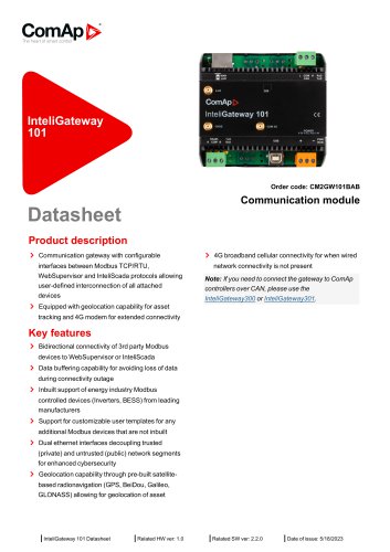Controller for single gen-set applications - ComAp - PDF Catalogs | Technical Documentation ...