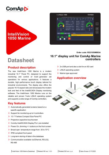All ComAp catalogs and technical brochures