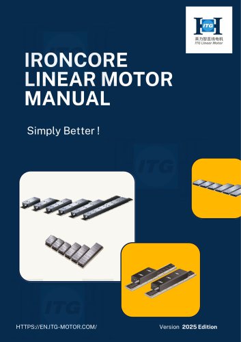 All ITG Linear Motor catalogs and technical brochures