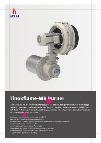 DYDTEC Low NOx Duct Burners for Drying-Linofire EBLE Series - Shanghai ...