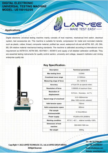 All Laryee technology co.,ltd catalogs and technical brochures