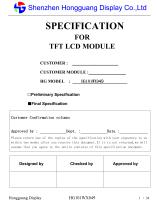 TFT LCD display module - HG101WX049 - Shenzhen Hongguang Display Co., Ltd - IPS / high ...