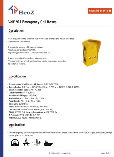 All Shenzhen HeoZ Technology Ltd catalogs and technical brochures