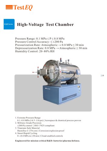 Pressure Accelerated Aging Test Chamber (HAST) - Test EQ - PDF Catalogs ...