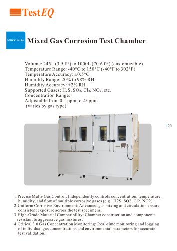 Test EQのすべてのカタログと技術パンフレット