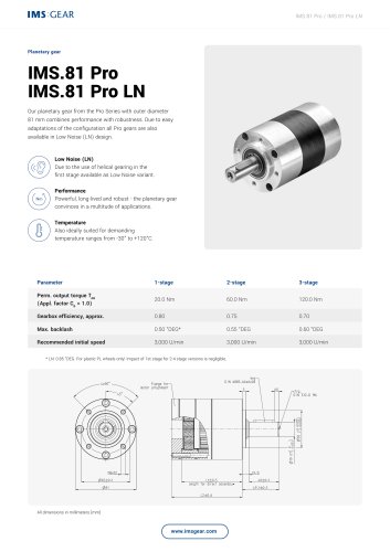 IMS Gearのすべてのカタログと技術パンフレット