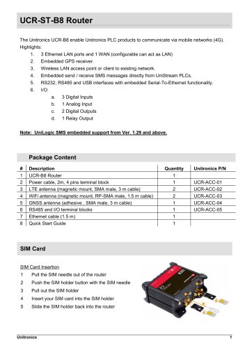 All Unitronics (1989)(R"G) LTD catalogs and technical brochures