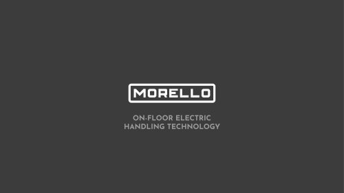 All MORELLO USA catalogs and technical brochures