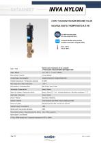 Piston valve - INVA NYLon - MAROS Engineering - pneumatically-operated ...