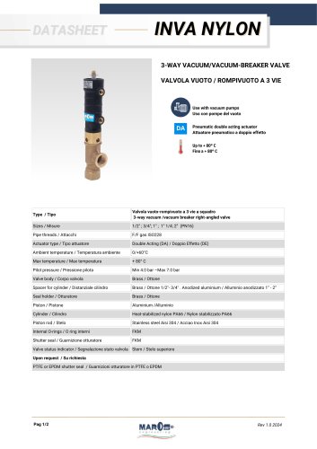 All MAROS Engineering catalogs and technical brochures