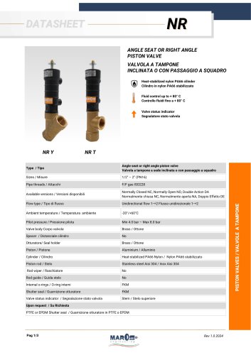 All MAROS Engineering catalogs and technical brochures