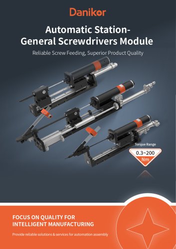 Manual Station-Quick Change Tightening Module - Wuxi Danikor Automation ...