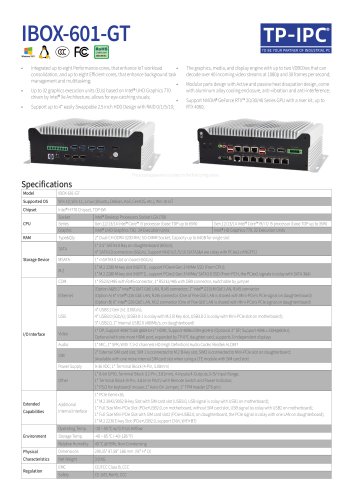 IBOX-105-6L2C - TP-IPC - PDF Catalogs | Technical Documentation | Brochure