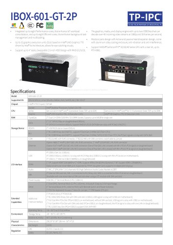 IBOX-601-GT - TP-IPC - PDF Catalogs | Technical Documentation | Brochure