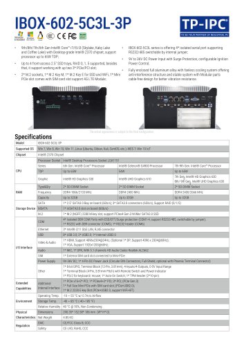 IBOX-602-5C3L - TP-IPC - PDF Catalogs | Technical Documentation | Brochure