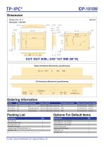 IDP-1010W - TP-IPC - PDF Catalogs | Technical Documentation | Brochure