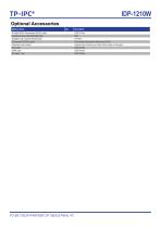 IDP-1210W - TP-IPC - PDF Catalogs | Technical Documentation | Brochure