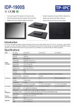 TFT-LCD monitor - IDP-1900S series - TP-IPC - projected capacitive ...