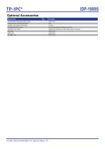 IDP-1900S - TP-IPC - PDF Catalogs | Technical Documentation | Brochure