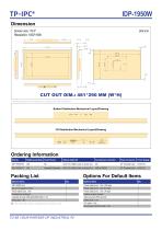 IDP-1950W - TP-IPC - PDF Catalogs | Technical Documentation | Brochure