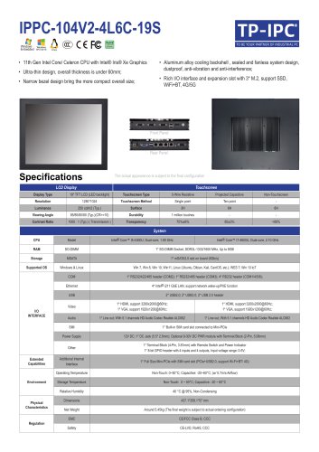 IBOX-105-6C2L - TP-IPC - PDF Catalogs | Technical Documentation | Brochure