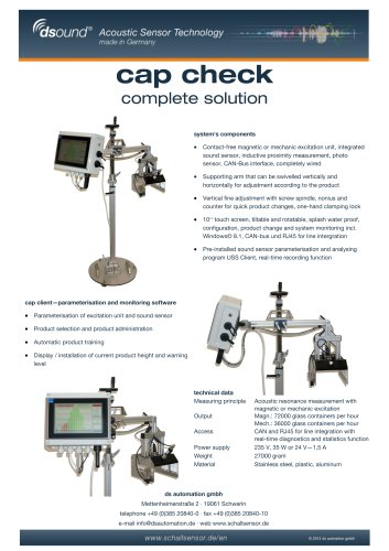Data sheet dsound® ALC1 - ds automation gmbh - PDF Catalogs | Technical ...