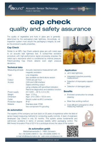 Data sheet dsound® connection technology - ds automation gmbh - PDF ...