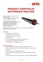 PRODUCT PORTFOLIO MOTORIZED ROLLERS - MTA GmbH - PDF Catalogs | Technical Documentation | Brochure