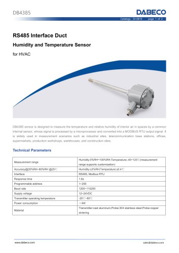 All DABECO Co.,Ltd catalogs and technical brochures