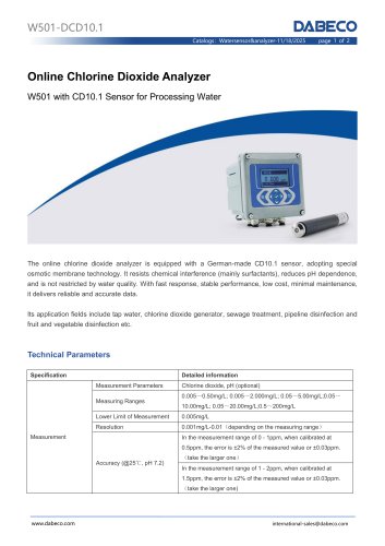 W771-DCP4.0 - DABECO Co.,Ltd - PDF Catalogs | Technical Documentation | Brochure