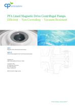 PFA Lined Magnetic Drive Centrifugal Pumps - CP Pumpen AG - PDF ...