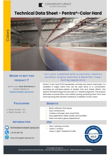 All Convergent Group SA catalogs and technical brochures