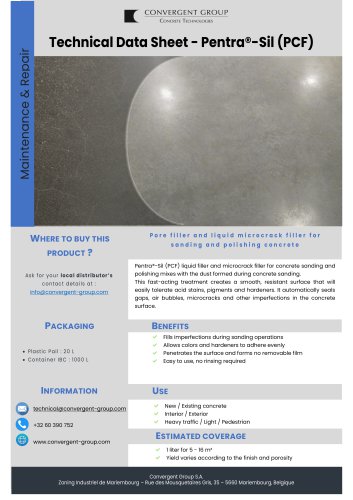 All Convergent Group SA catalogs and technical brochures