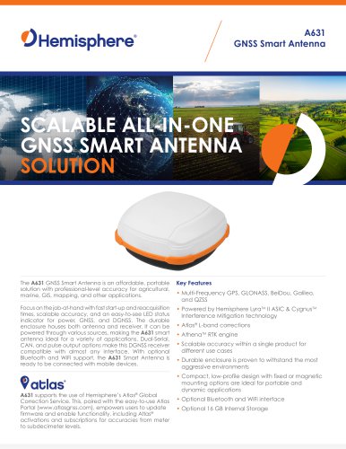 All Hemisphere GNSS catalogs and technical brochures